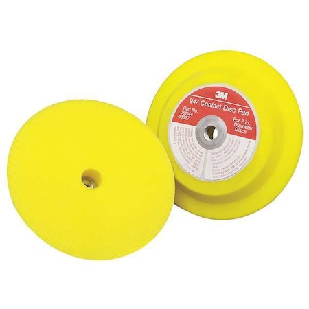 3M Disc Pad Holder, 7in D, 6000 RPM, Threaded 7000028353 | Zoro