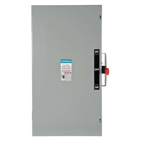 Siemens Nonfusible, Safety Switch, Heavy Duty, 600 V, 3PST DTNF364 | Zoro
