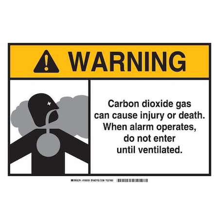 Brady Warning, 14" W x 10" H, Rectangle, Fiberglass 106030 | Zoro