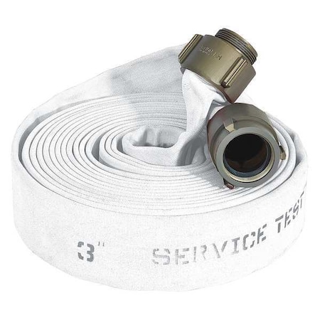 Kuriyama Attack Line Fire Hose, 100 ft., White G52H25HDW100 | Zoro