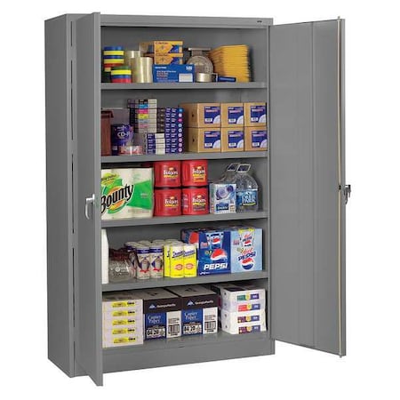Tennsco Storage Cabinet, 48 in W, 78 in H, Medium Gray J1878AMGY | Zoro