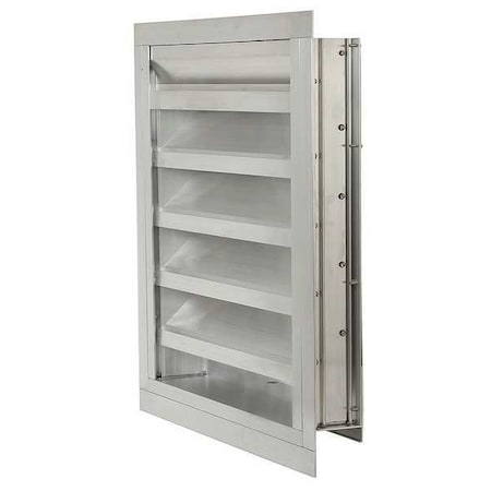 Dayton Intake Louver, Fixed, Drainable, 54H x 24W 20UA44 | Zoro