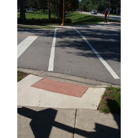 Tuftile ADA Pad, Colonial Red, 2 ft. x 2 ft. TT2424-WS-CRD-1 | Zoro