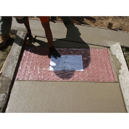 Tuftile ADA Pad, Colonial Red, 2 ft. x 2 ft. TT2424-WS-CRD-1 | Zoro