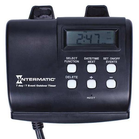 Intermatic Timer, Digital, 120V, 15A, Plug In HB880R | Zoro