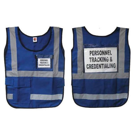 Disaster Management Systems Safety Vest, Blue, Nylon DMS-05834 | Zoro