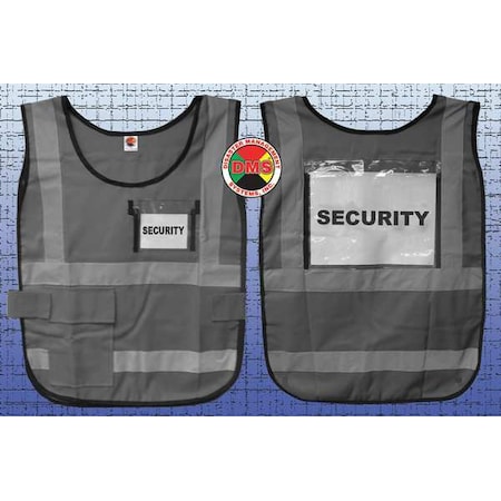 Disaster Management Systems Safety Vest, Gray, Nylon DMS-05837 | Zoro