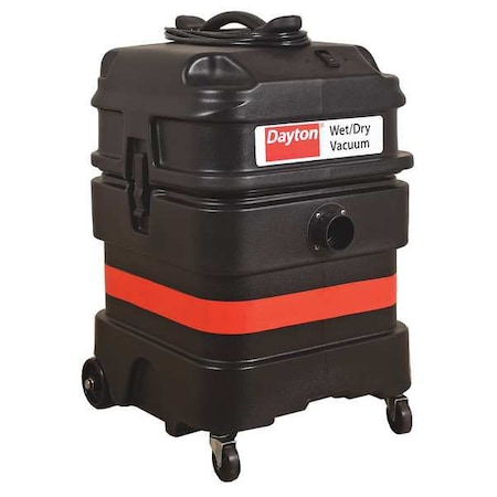 Dayton Industrial/Commercial, Shop Vacuum, 18 gal, Standard, 108 cfm, 1 ...