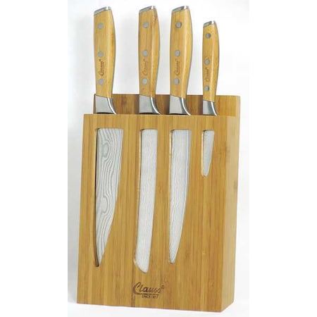 Clauss Knife Set w/Bamboo Block 18520 | Zoro