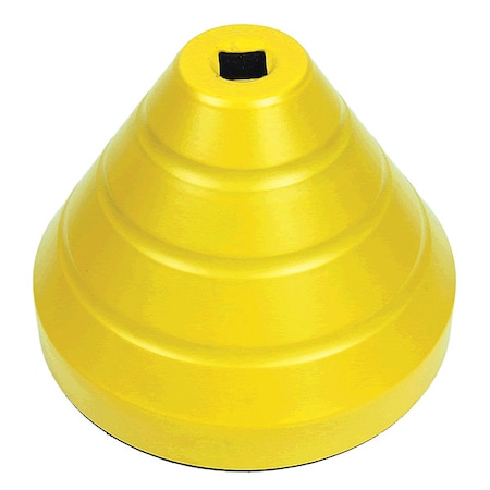 Rubberform Sign Base Cover, Rbber/Plstic, Yellow 7443 | Zoro