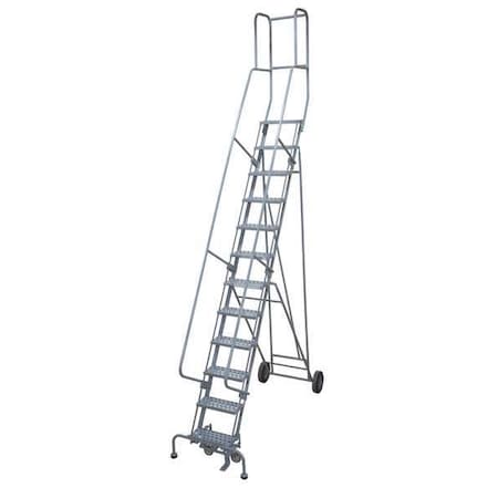 Cotterman 202 in H Steel Rolling Ladder, 16 Steps, 450 lb Load Capacity ...