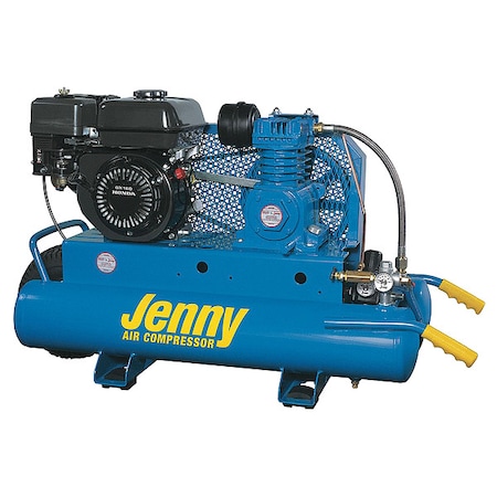 Jenny Gas Air Compressor, 8 gal. Tank, 6.5 HP C6HGA-8P | Zoro