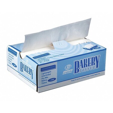 Value Brand Waxed Bakery Pick-Up Tissue Sheets, White, 8 x 10 3/4", PK ...