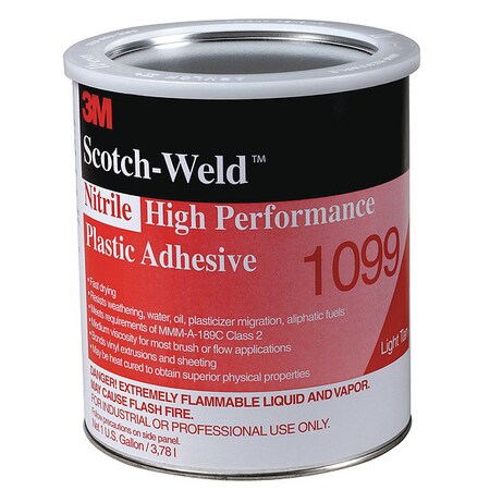 3M High Performance Plastic Adhesive, 1 gal. 1099 | Zoro