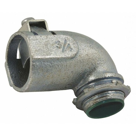 Raco Flexible AC/MC Connector, 1/2 in, Saddle, Steel, Zinc Plated ...