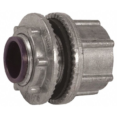 Raco IMC Grounding Hub, 1 in, Threaded, Zinc Alloy, Plain, Gray 1704 | Zoro