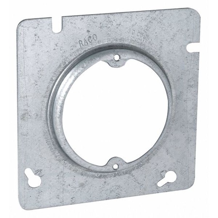 Raco Electrical Box Cover, Square, Steel, Raised Cover 829 | Zoro