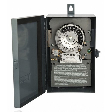 Tork Time Switch, 24 hr., 40A, 120V, 3PST 7300 | Zoro