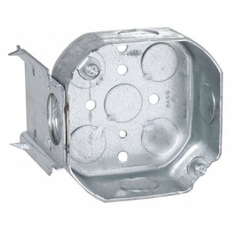 Raco Electrical Box, 15.5 cu in, Octagon Box Type, Steel, Octagon Shape ...