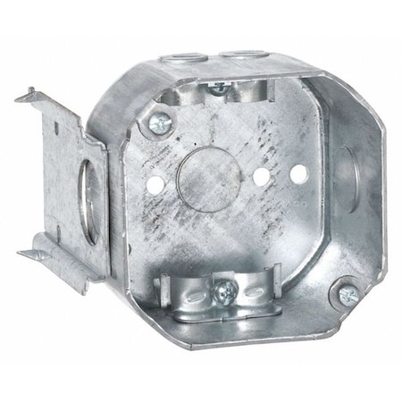 Raco Electrical Box, 21.5 cu in, Octagon Box Type, 1 Gang(s), Steel ...