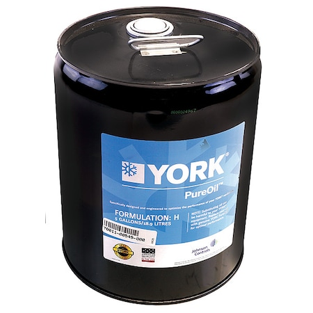 York POE Oil, 5 gal., Type H 011-00549-000 | Zoro