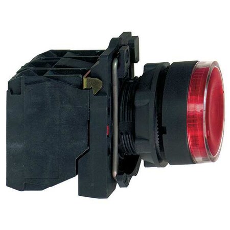 Schneider Electric Illuminated Push Button Operator, 22 mm, Red XB5AW34G5 | Zoro