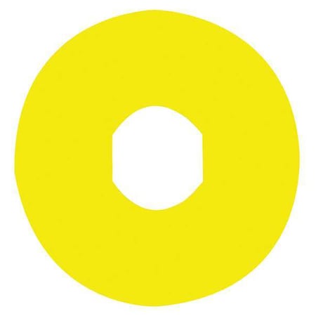Schneider Electric Blank Legend Plate, Round, Yellow ZBY9101 | Zoro