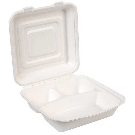 Dixie 9" Dia. 3 Compartment Carry-Out Food Container, Pk250 ES9CSCOMP ...