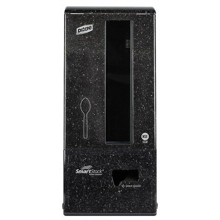 Dixie Spoon Dispenser, Black, Capacity 160 SSSAUTOMRB | Zoro