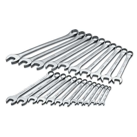 Sk Professional Tools Combo Wrench Set,Chrome,8-32mm,23 Pc (86225) | Zoro