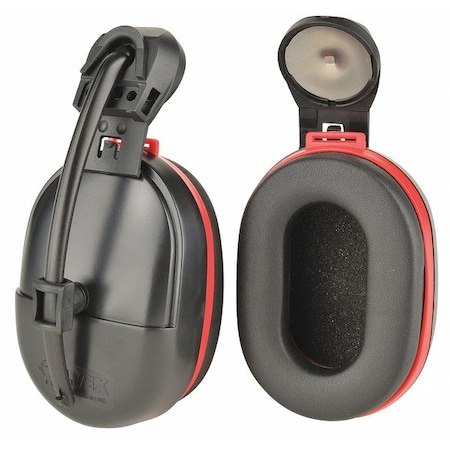 Delta Plus Hard Hat Mounted Ear Muffs, 24, Black HM-2529 | Zoro