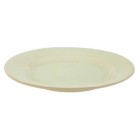 Crestware Plate, 12", Ceramic Bone White PK12 RE49 | Zoro
