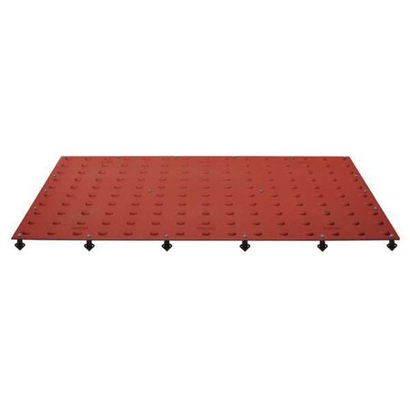 Tuftile ADA Pad, Colonial Red, 2 ft. x 2 ft. TT2424-WS-CRD-1 | Zoro