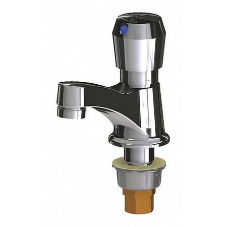Chicago Faucet Metering Single Hole Mount, 1 Hole Bathroom Faucet ...