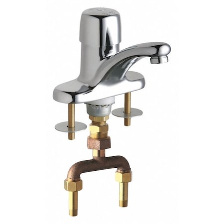 Chicago Faucet Single Supply Metering Sink Faucet 3400-TABCP | Zoro