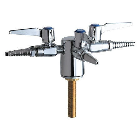 Chicago Faucet Turret With Three Ball Valves 90Deg 983-WSV909AGVCP | Zoro