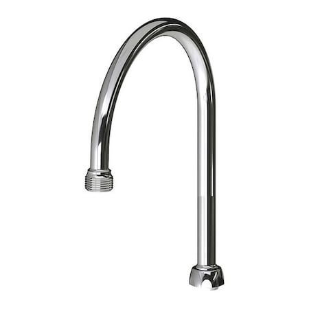 Chicago Faucet 8In Rigid / Swing Gooseneck Spout GN8AE2JKCP | Zoro