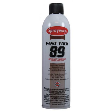 Sprayway Construction Adhesive, Fast Tack 89 Series, Off-White, 5 gal ...