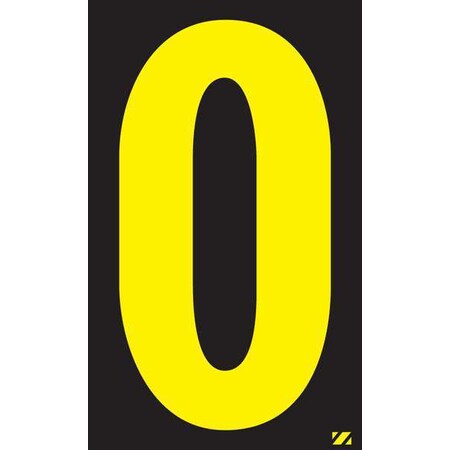Electromark Letter Label, O, Yellow/Black, PK25 REFLYK2.5O | Zoro