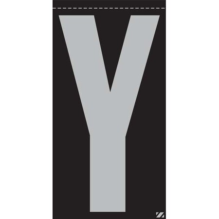 Electromark Letter Label, Y, Silver/Black, PK25 INTSK3.0Y | Zoro