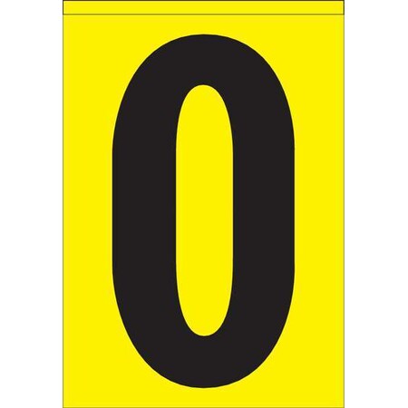 Electromark Letter Label, O, Black/Yellow, PK5 SUNKY6.0O | Zoro