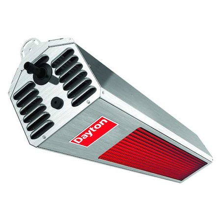 Dayton 34000 BtuH Infrared Patio Heater, NG 21MK93 | Zoro