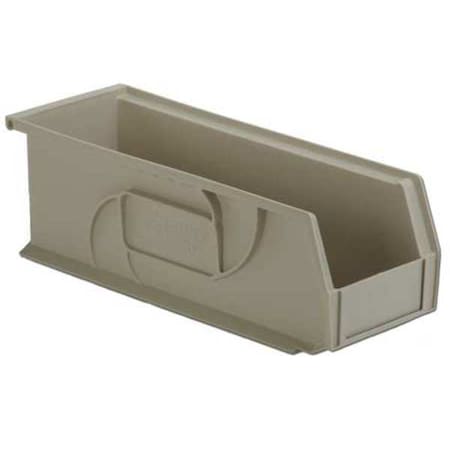 Lewisbins Hang & Stack Storage Bin, Plastic, Beige, 5 in H, 5 1/2 in W ...