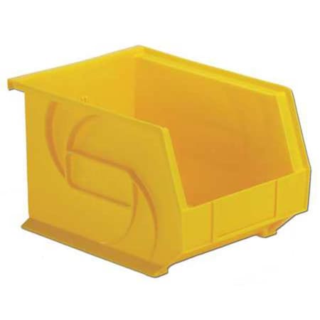 Lewisbins Hang & Stack Storage Bin, Plastic, Yellow, 7 in H, 8 1/4 in W ...
