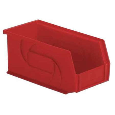 Lewisbins Hang & Stack Storage Bin, Plastic, Red, 5 in H, 5 1/2 in W ...