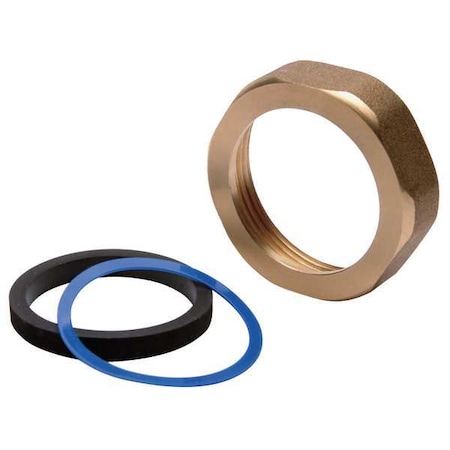 Zurn Toilet Spud, 1-1/4 In, Brass/EPDM Rubber P6001-HN-RB | Zoro