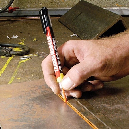 Markal Trades-Marker All-Surface Marker, Yellow 96131 | Zoro