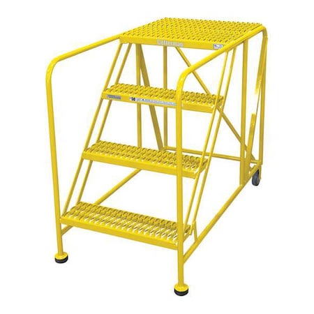 Cotterman Work Platform, 4 Step, Steel, 40In. H. 4WP2424A3B8AC2P6 | Zoro