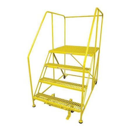 Cotterman Work Platform, 4 Step, Steel, 70In. H. 4WP3636RA3B4B8AC2P6 | Zoro