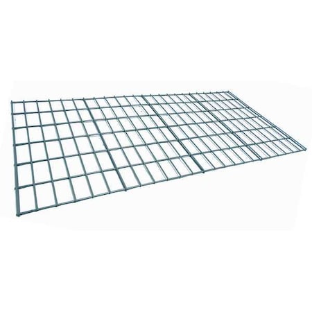 Worldwide Material Handling Decking, Steel Wire, 48 in W, 48 in D, Gray ...